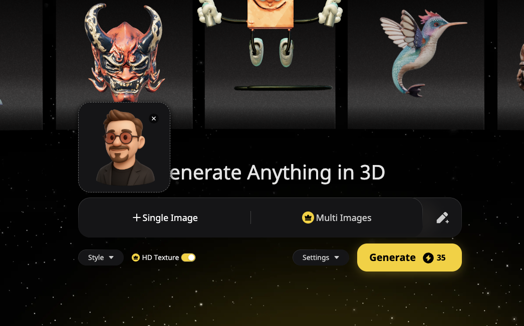 How to Create 3D Avatar from Image in Seconds Using Tripo AI (Easy ...